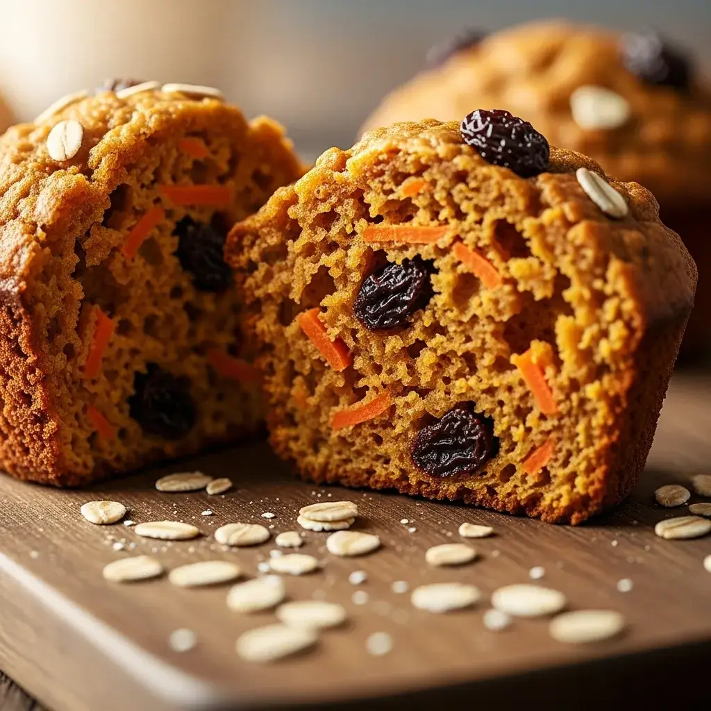 Best 25-Minute Healthy Carrot Cake Oatmeal Muffins